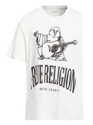 True Religion T-shirt Ivory Size Cotton - White