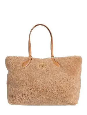 Bally Handbag In Merino Wool And Leather - Beige