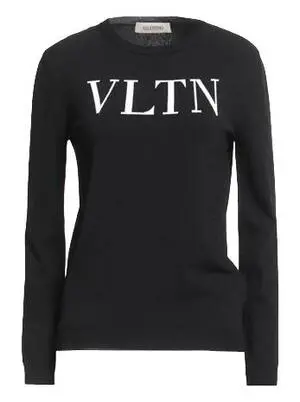 Valentino Garavani Crewneck Lightweight Knit Sweater - Black