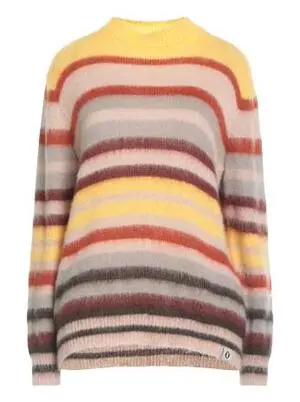 OTTOD'AME Striped Crewneck Sweater - Yellow
