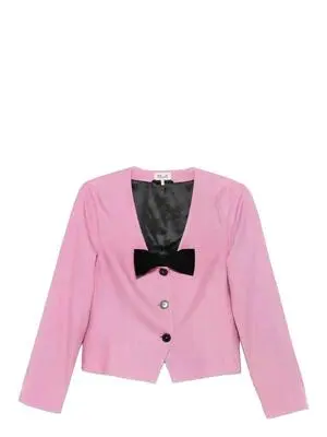 Baum Und Pferdgarten Bow-detailing Jacket - Pink