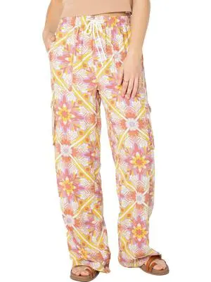 Roxy Floral Cargo Pants - Aragon