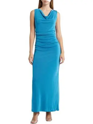 WAYF Murphy Cowl Neck Gown