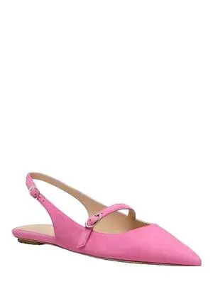 STUART WEITZMAN Emilia Mary Jane Slingback Flats - Berry Punch