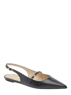STUART WEITZMAN Emilia Mary Jane Slingback Flats - Black