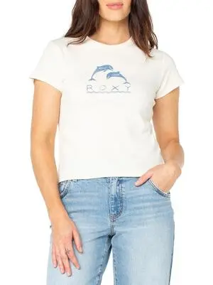 Roxy Sunset Dreams '90s Graphic T-shirt - Egret Sunset Dreams