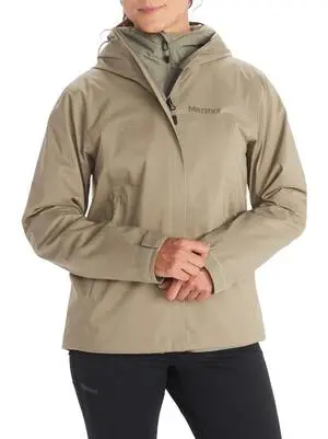 MARMOT Precip® Eco Pro Waterproof Hooded Jacket - Vetiver