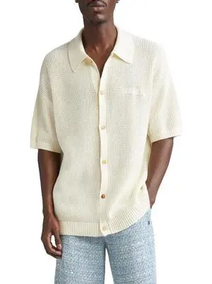 AMIRI Open Stitch Button-Up Shirt