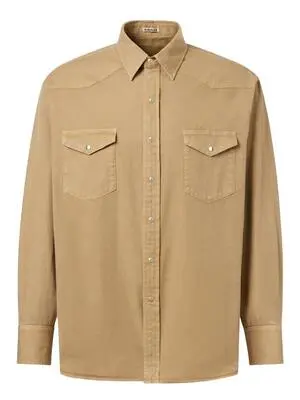 Auralee Cotton Gabardine Shirt - Beige