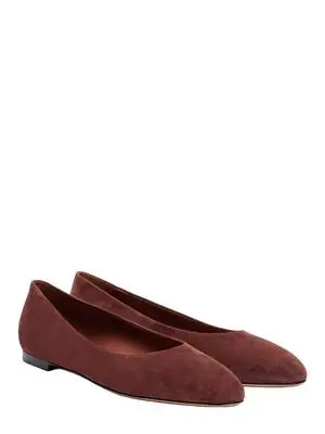 Paris Texas Lavinia Suede Ballet Flats - Brown