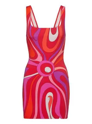 Emilio Pucci Iride Printed Mini Dress - Multicoloured