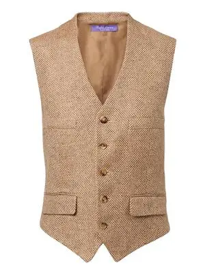 Ralph Lauren Holland Linen Tweed Vest - Brown