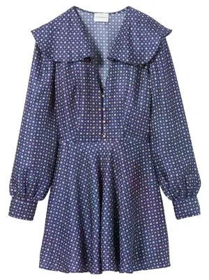Claudie Pierlot Silk Mini Dress - Blue
