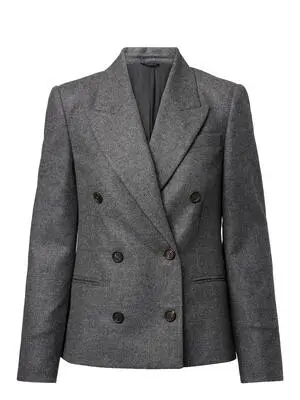 Brunello Cucinelli Wool And Cashmere Blazer - Grey