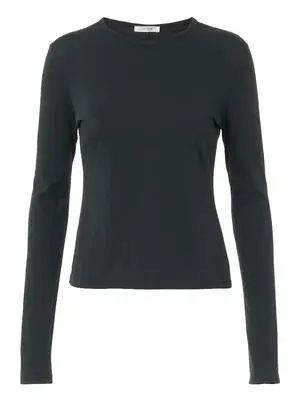 THE ROW Seruni Cotton Jersey T-Shirt Grey