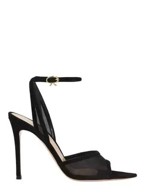 GIANVITO ROSSI 100mm Doreta Slingback Sandals - Black