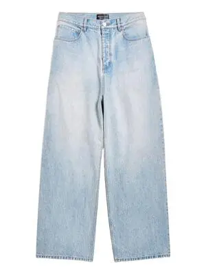Balenciaga Baggy Japanese Denim Trousers - Blue