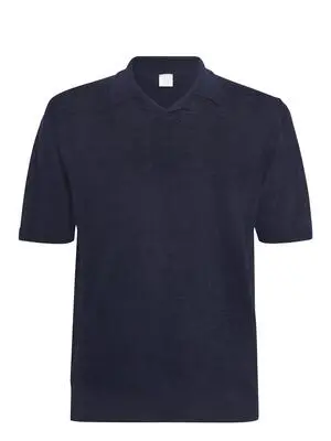 ELEVENTY Linen Polo Shirt
