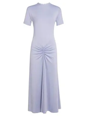 Victoria Beckham Gathered Waist Midi Dress - Purple