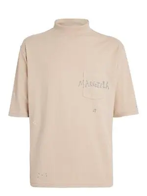MAISON MARGIELA Cotton Paint Splatter T-shirt - Beige