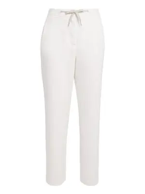 Eleventy Drawstring Tailored Trousers - White