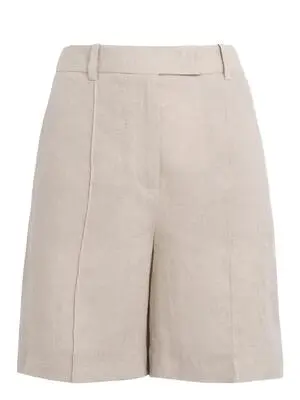 Eleventy Linen Bermuda Shorts - Beige