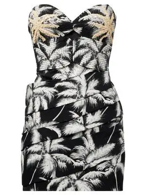 Johanna Ortiz Sombra Embroidered Cotton-blend Minidress - Black