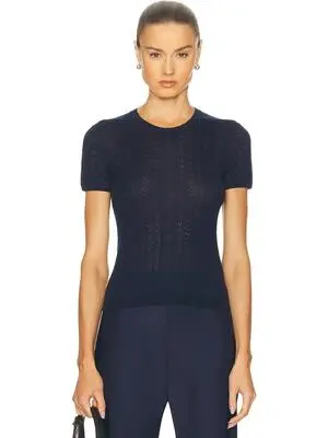 Sablyn Isolde B Slim Crewneck Tee - Midnight Navy