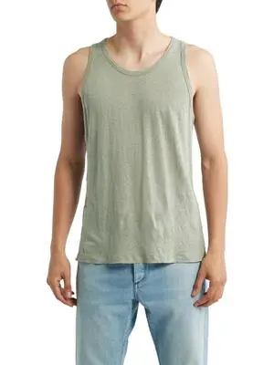 ALEX CRANE Linen Tank - Moss