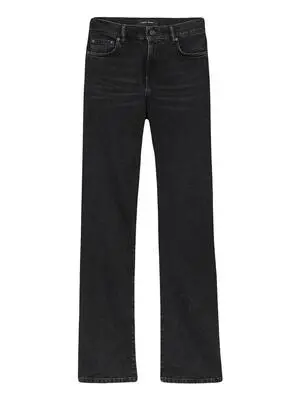 PURPLE BRAND Slim Straight Cut-out Jeans - Black