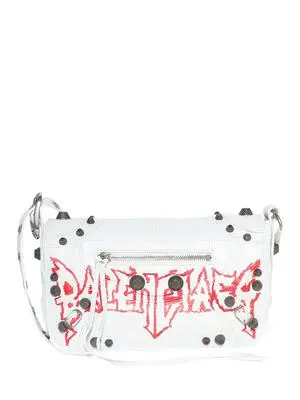 Balenciaga Le Cagole Flap Shoulder Bag - White