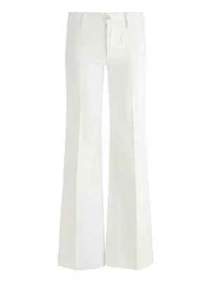 Alice + Olivia Slay Heart Pocket Front Wide-leg Jeans - Neutrals