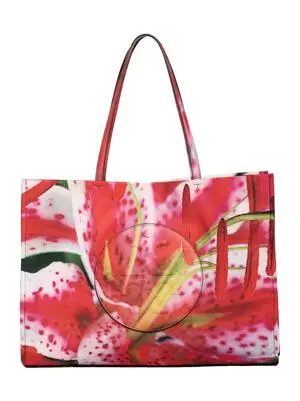 Tory Burch Ella Printed Tote Bold Pink