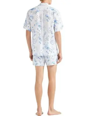 Vilebrequin Apos;s Linen Medusa Shells Camp Shirt - White