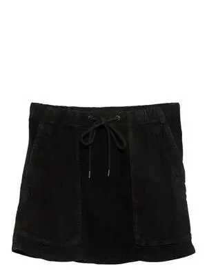 JAMES PERSE Linen Blend Utility Skirt - Black