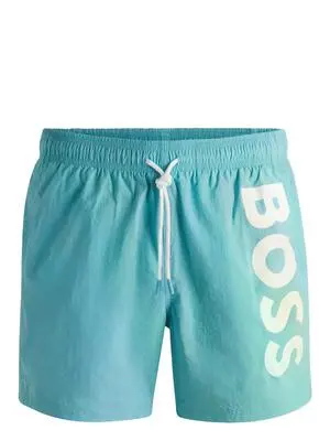 BOSS Logo Swim Shorts - Blue