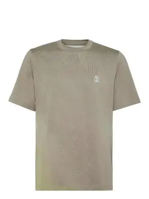 Brunello Cucinelli Logo-print T-shirt - Green