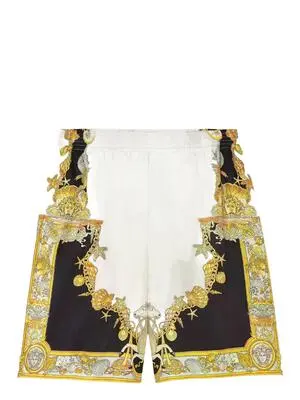 Versace Coral Theatre Shorts White