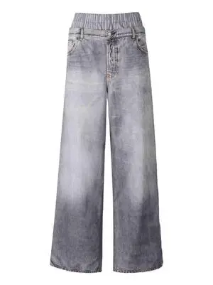 Acne Studios Printed Trompe L'oeil Pants - Grey