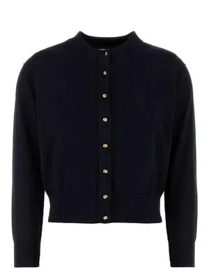 Bottega Veneta Knit Cardigan With Knot Buttons - Navy