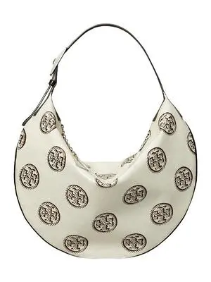 Tory Burch T-monogram Balloon Bag - White/spice