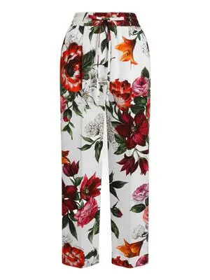 Dolce & Gabbana Floral Poplin Trousers - Print