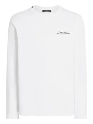 Dolce & Gabbana Cotton T-shirt With Embroidery - White