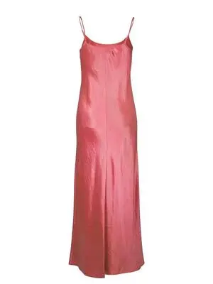 Vince Satin Midi Slip Dress - Pink