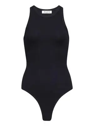 Alaïa Halter Bodysuit - Noir Alaia