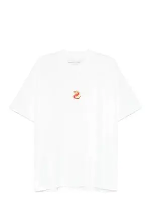 ALBERTO BRESCI Embroidered T-shirt - White