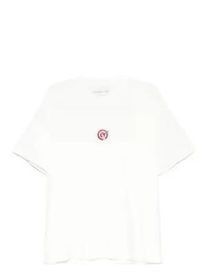ALBERTO BRESCI Embroidered T-shirt - White