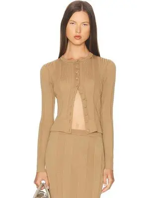 Proenza Schouler Currin Knit Top - Bronze