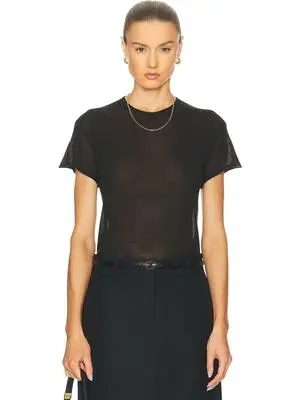 TOTEME Silk Tee - Black