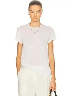 TOTEME Silk Tee - Ecru
